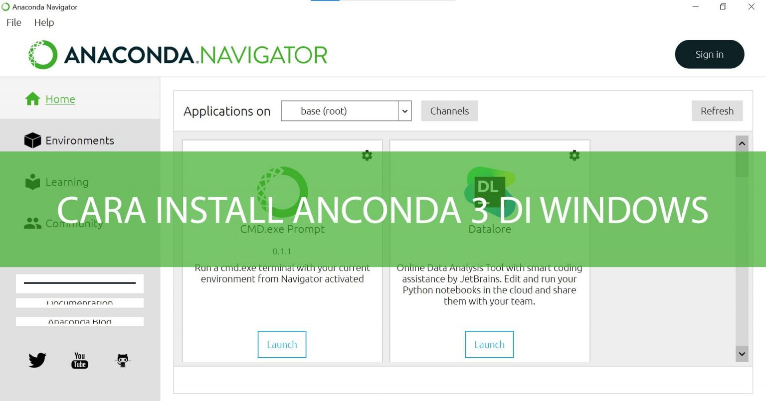 Cara Install Anaconda 3 di Windows - Leravio